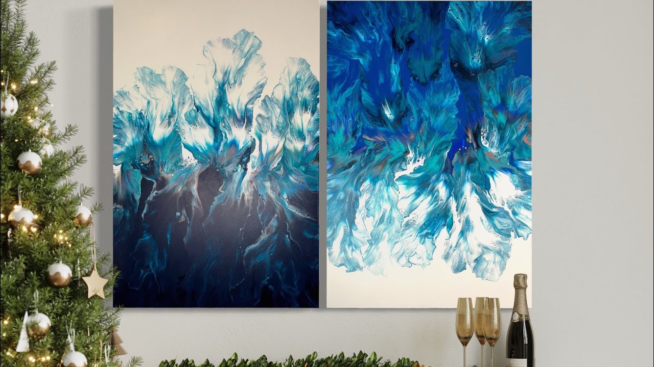 Large Dutch Pour Diptych | Fluid Art Do’s & Don’ts - YouTube