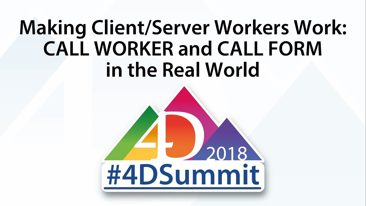 Making Client Server Workers Work: CALL WORKER and CALL FORM in the ...