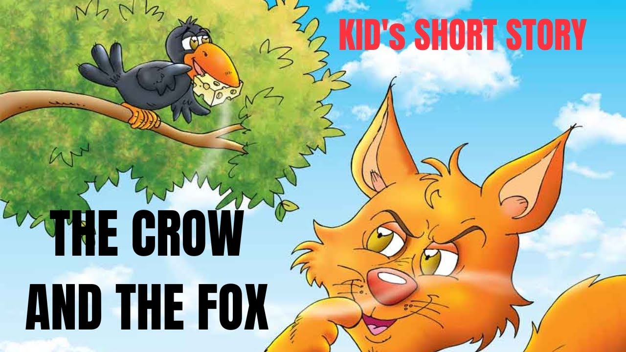 The fox and the crow. Kid's short story. - YouTube