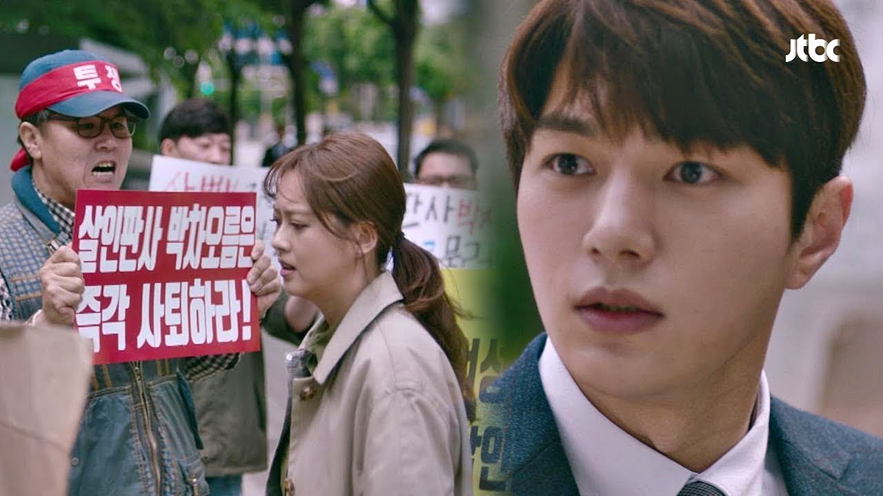 고아라(Go A-Ra)를 향한 격한 시위에, 화가 폭발한 김명수(Kim Myeong Su)♨ 미스 함무라비(Miss ...