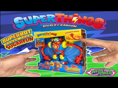 ⚡️🍭SUPERTHINGS SUPERBOT SUGARFUN🍭⚡️UNBOXING SUPERBOT POWER ARMS ...