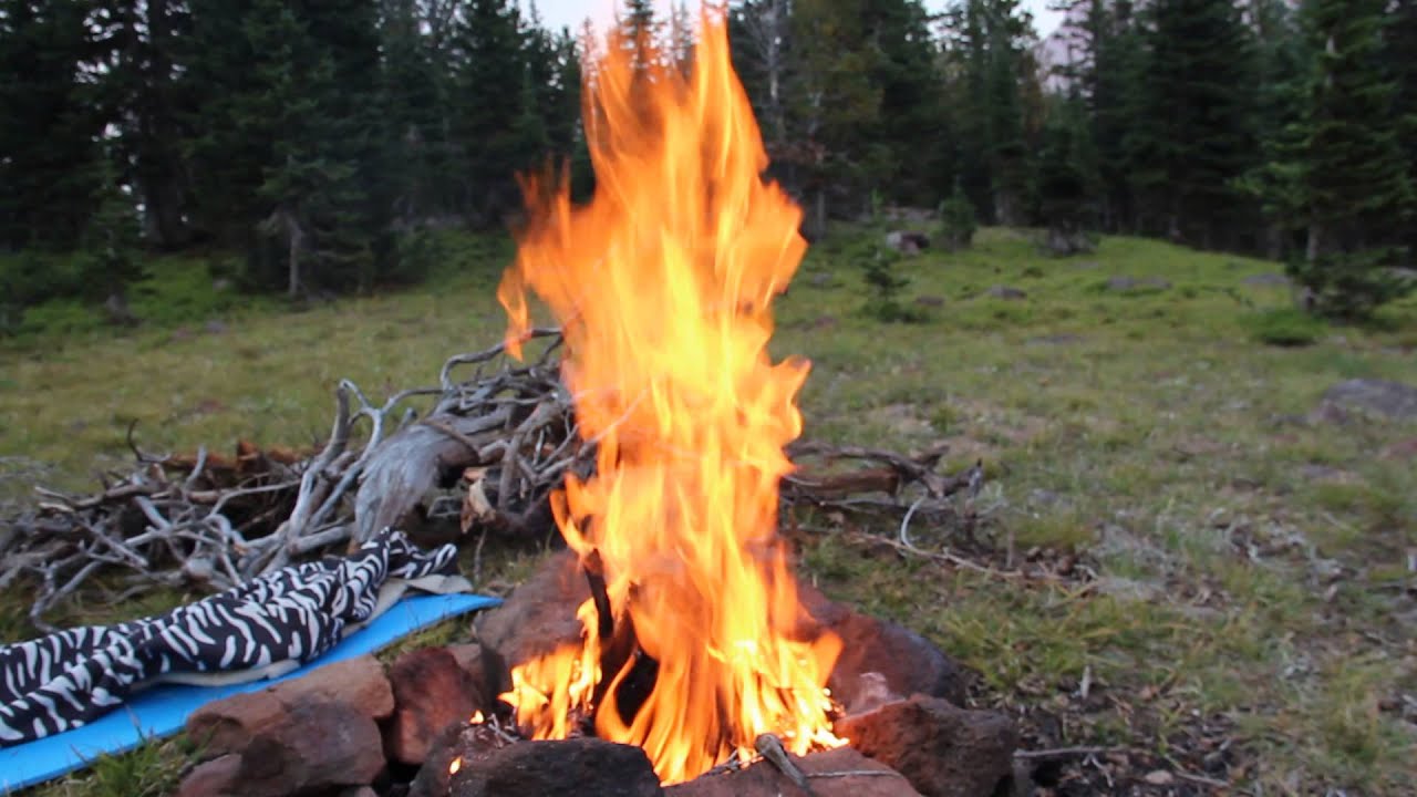 Camp Fire at Heather Lake - YouTube