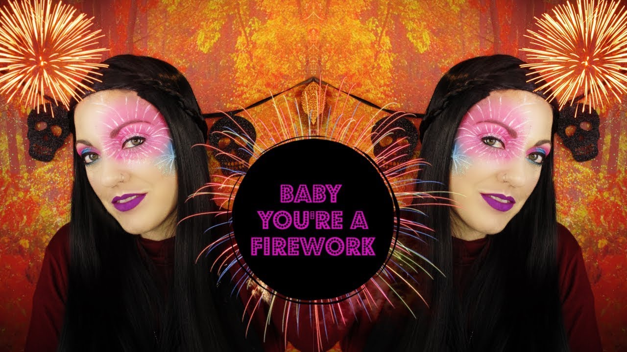Firework Bonfire night makeup look - YouTube