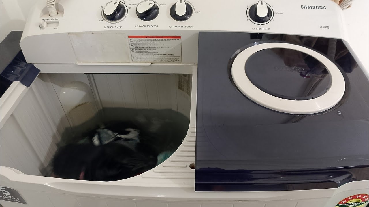 How to wash clothes in washing Machine || 8 KG SAMSUNG Washing Machine ...