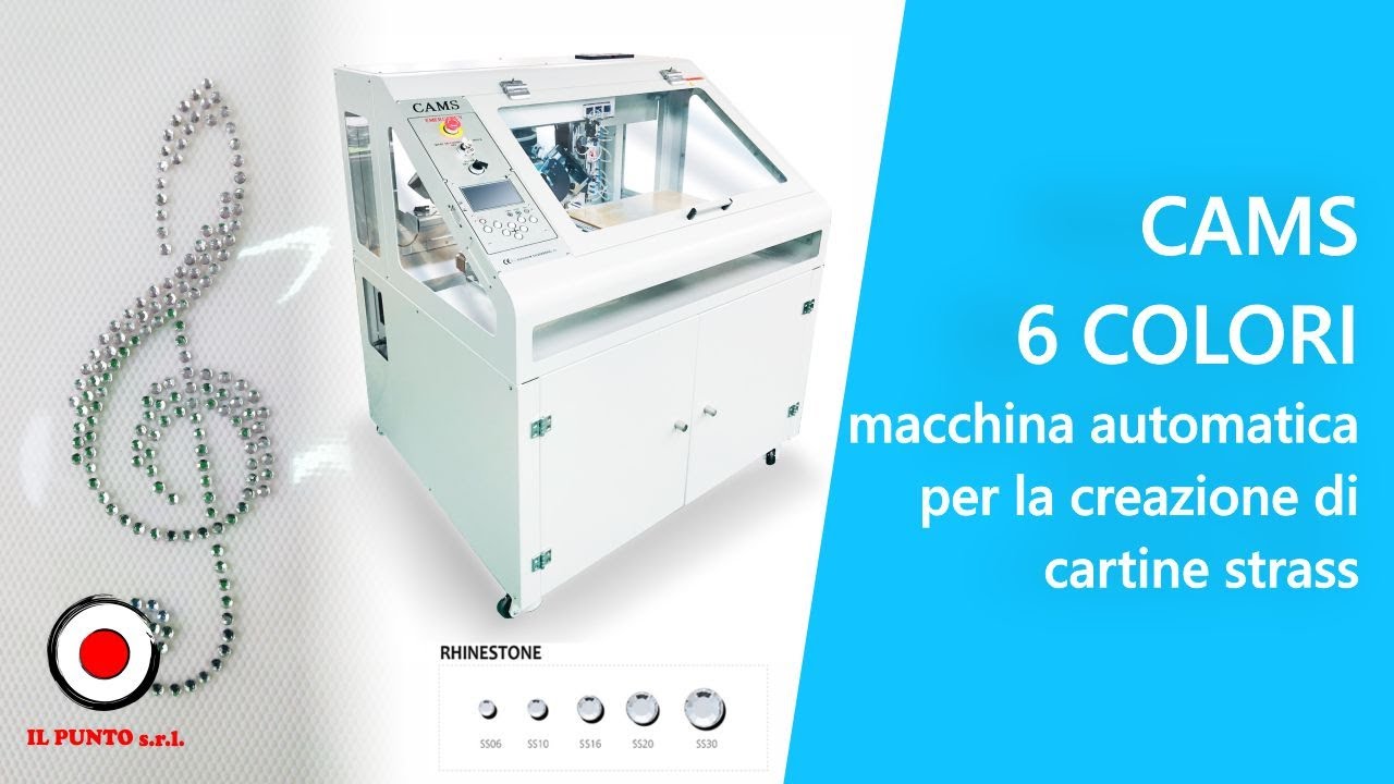 Macchina Creazione Cartine Strass CAMS 1V 6P - IL PUNTO S.R.L. - YouTube