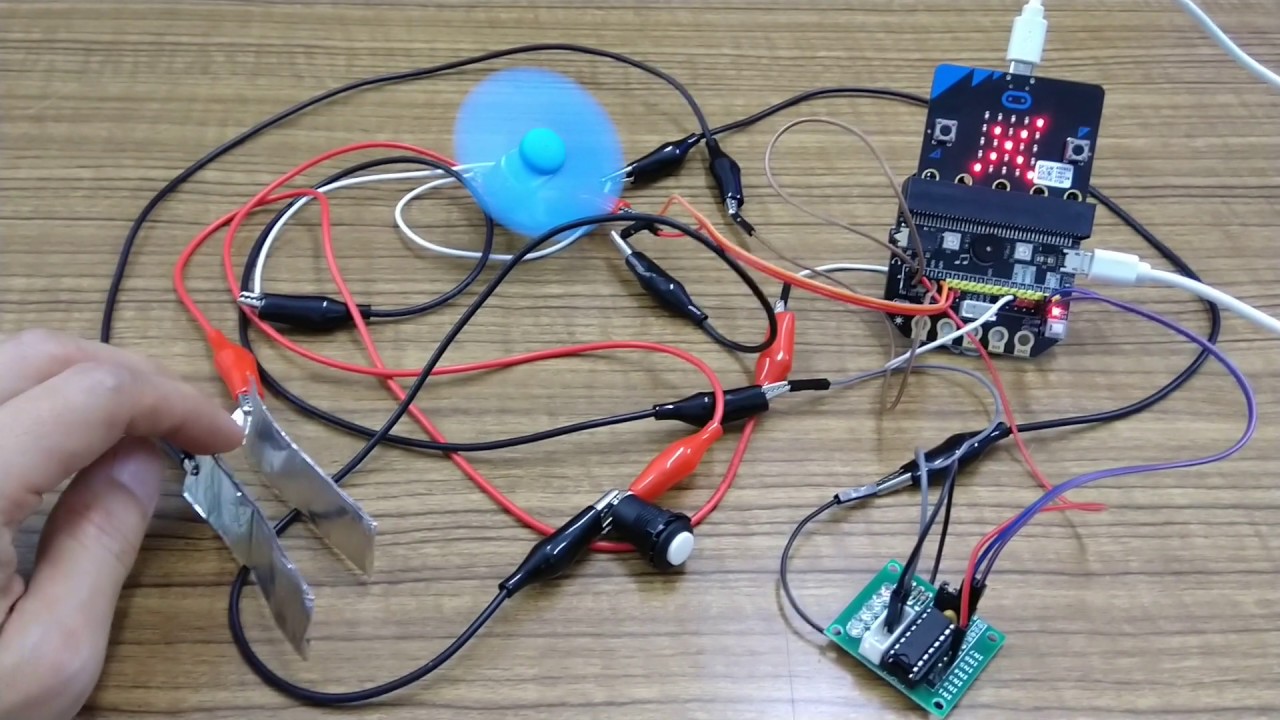 Control Air-conditioner (fan) by switch and window (Al foil) using ...