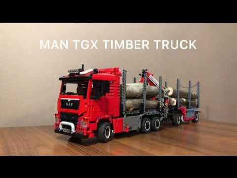 MAN TGX TIMBER TRUCK LEGO TECHNIC / Лесовоз Лего Техник - YouTube