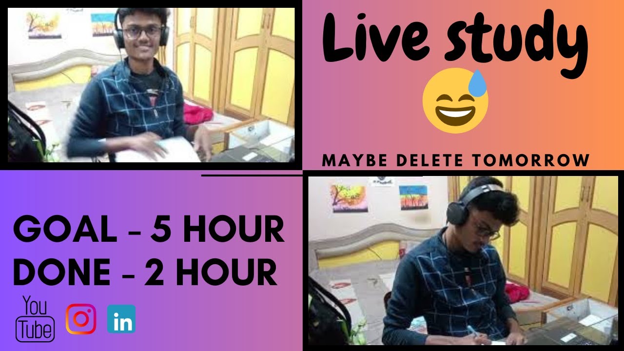 "Live Study Session: beta go and do some productive work 🫡."#live # ...
