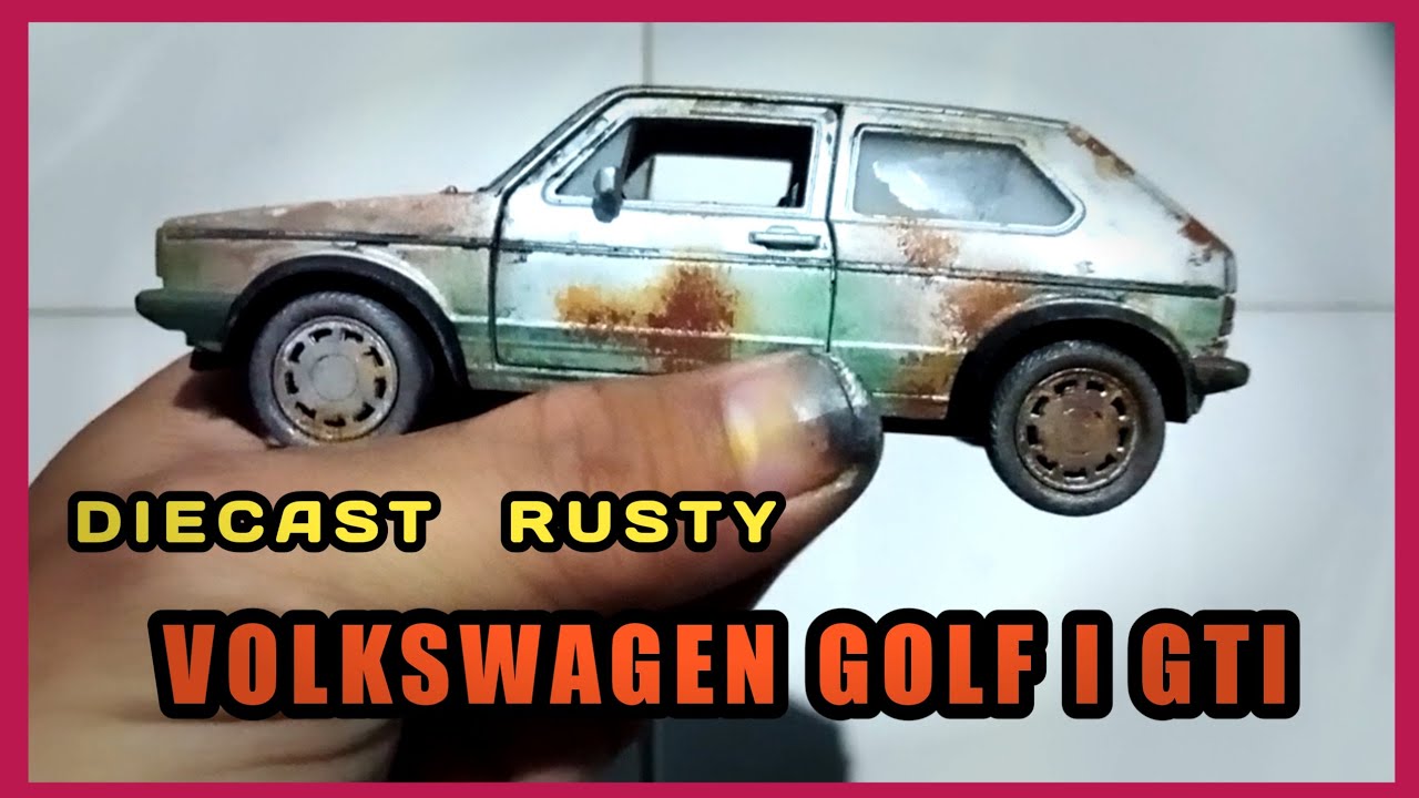 Proses rusty diecast ‼️Volkswagen golf I gtI#rusty #diecast #volkswagen ...