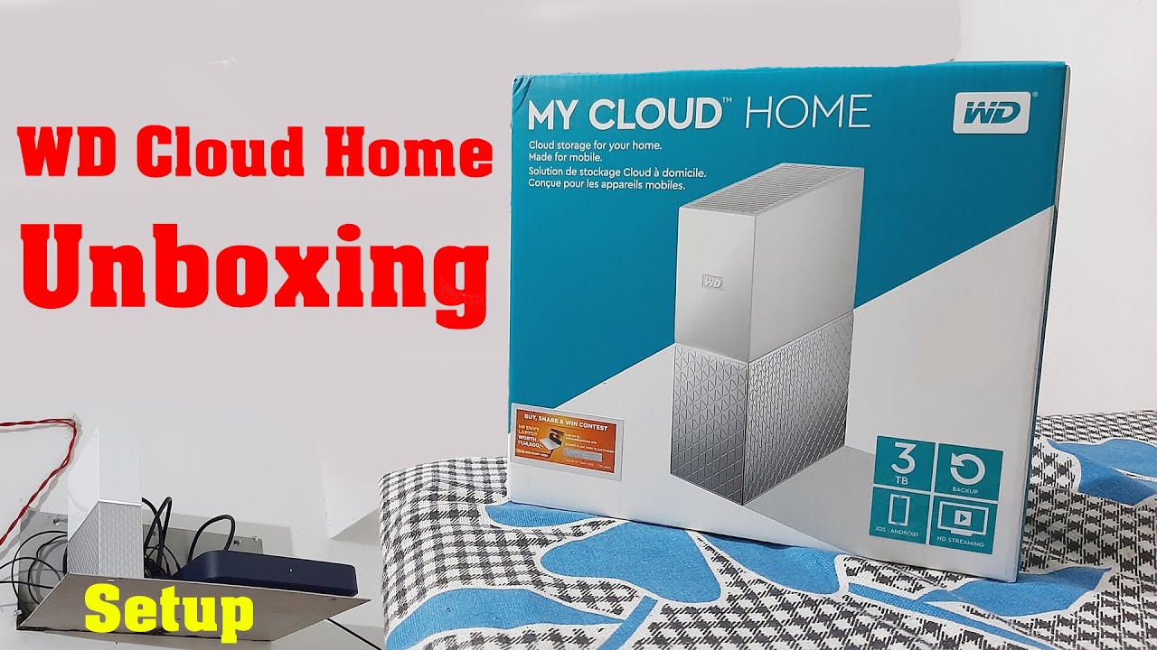 WD Personal Home Cloud Unboxing || My Cloud Home 3TB Single Drive ...