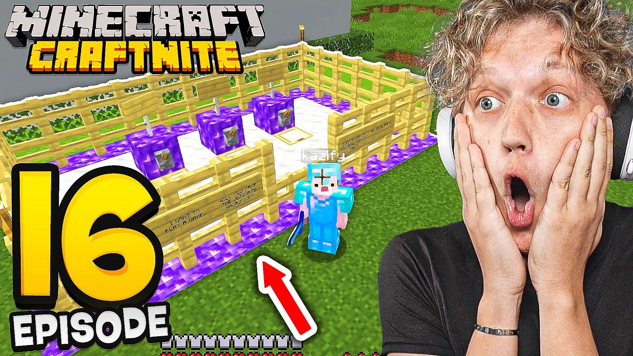 Craftnite 2: Episode 16 - I BUILT A DEADLY MINI-GAME! (best idea ever ...
