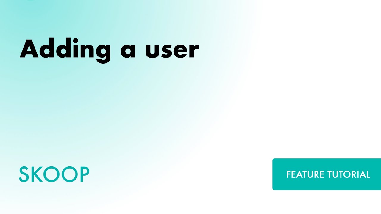How to add additional users to your Skoop Signage account. - YouTube