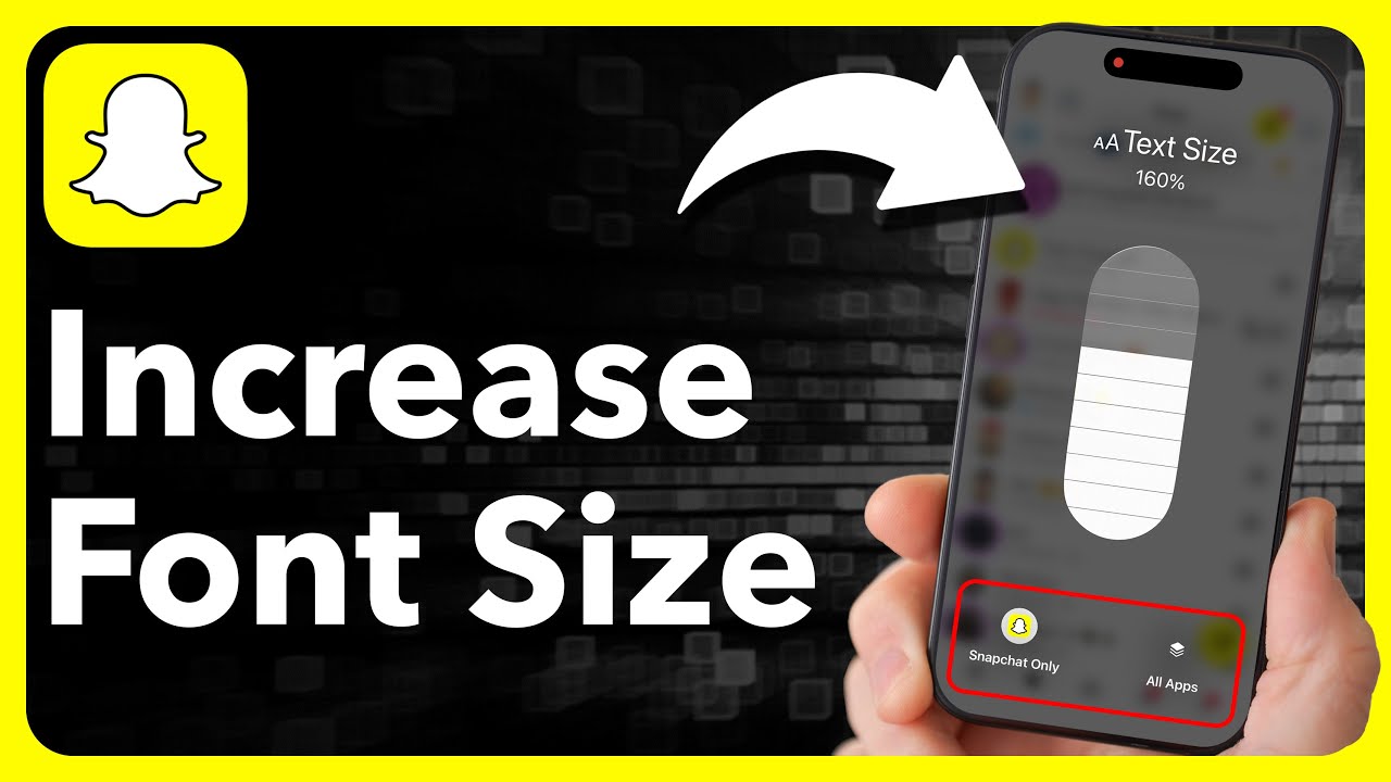 How To Increase Font Size On Snapchat - YouTube