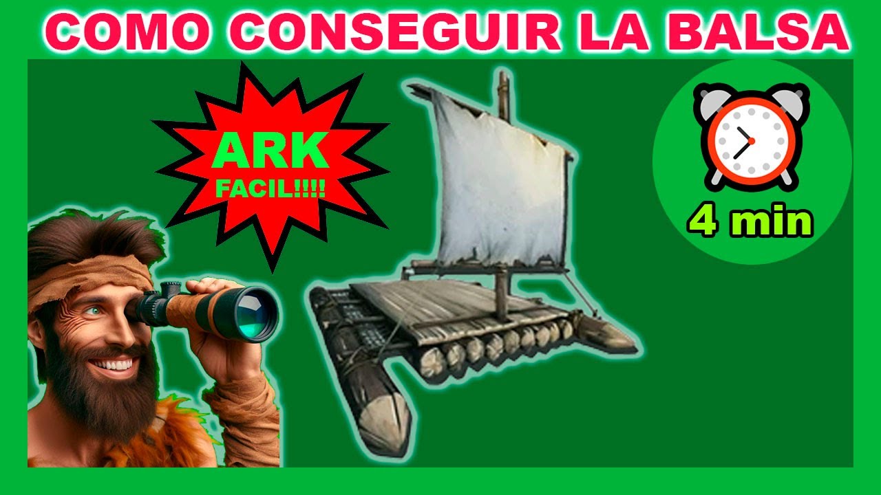 ️ COMO HACER una BALSA en ARK SURVIVAL EVOLVED [FÁCIL Y RÁPIDO] ️ ...