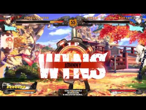 Guilty Gear Xrd -Revelator- Johnny vs Chipp
