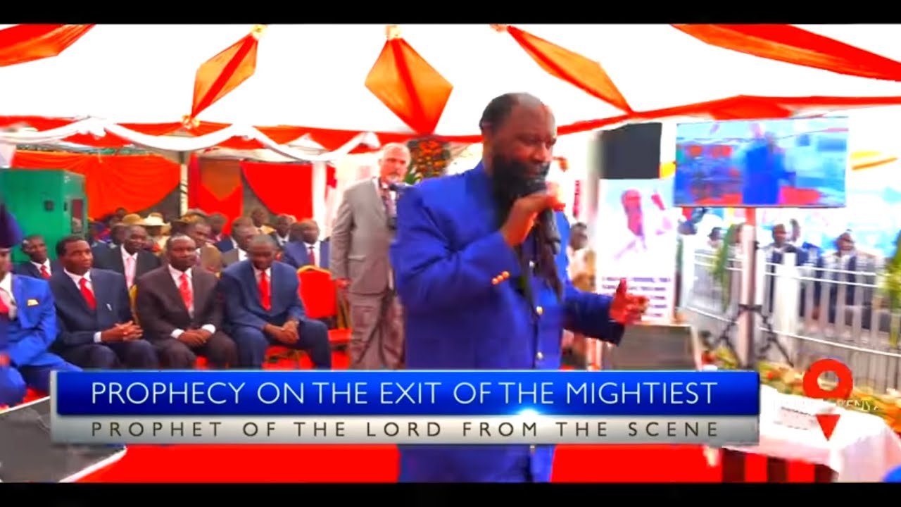 PROPHECY ON THE EXIT OF THE MIGHTIEST PROPHET OF THE LORD FROM THE ...