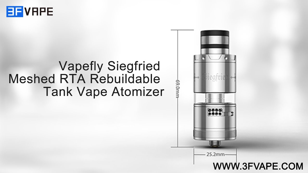 Vapefly Siegfried Meshed RTA Rebuildable Tank Vape Atomizer - YouTube