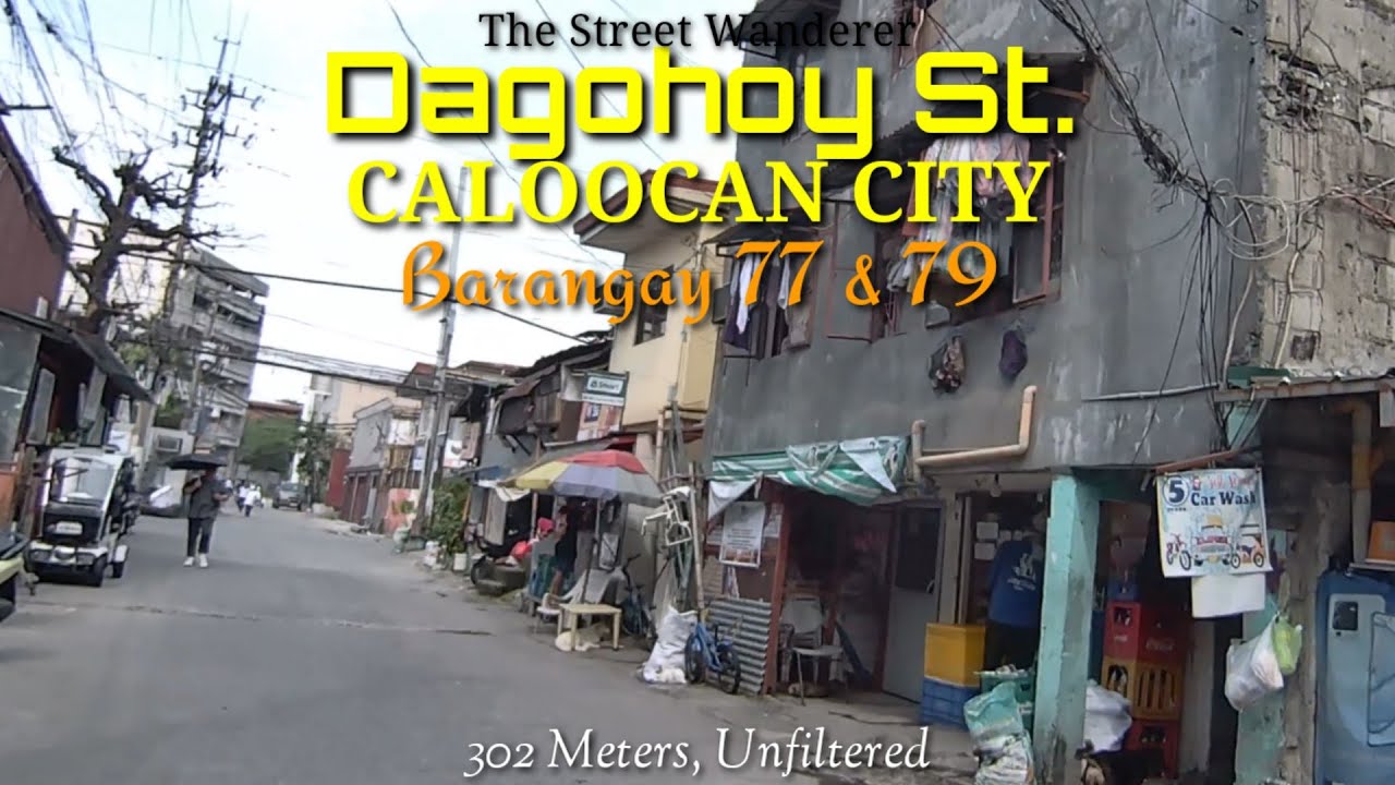 Trek through the musty atmosphere of DAGOHOY STREET in South Caloocan ...