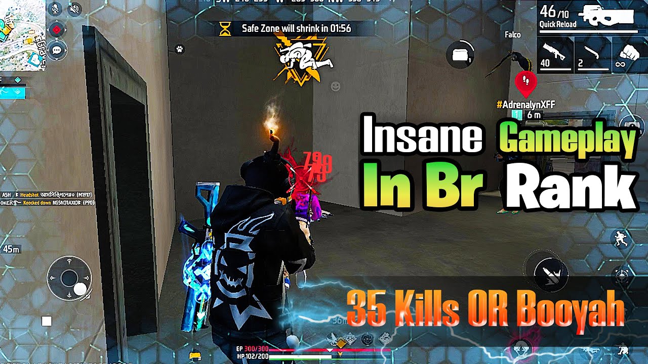 free fire insane gameplay with adrenalynx ff || SmokeR 444 - YouTube