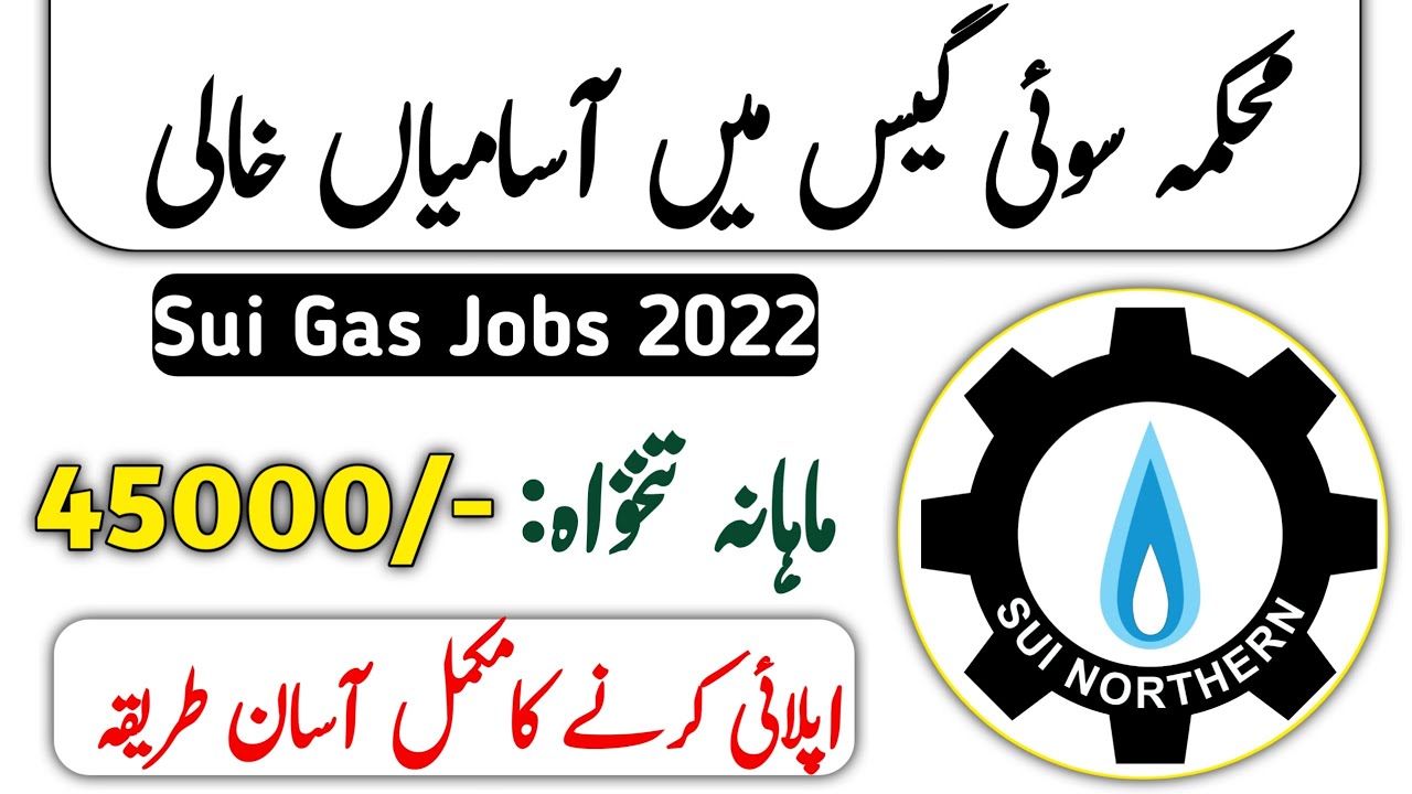 Sui Southern Gas Company SSGC Jobs October 2022 – Application Form ...