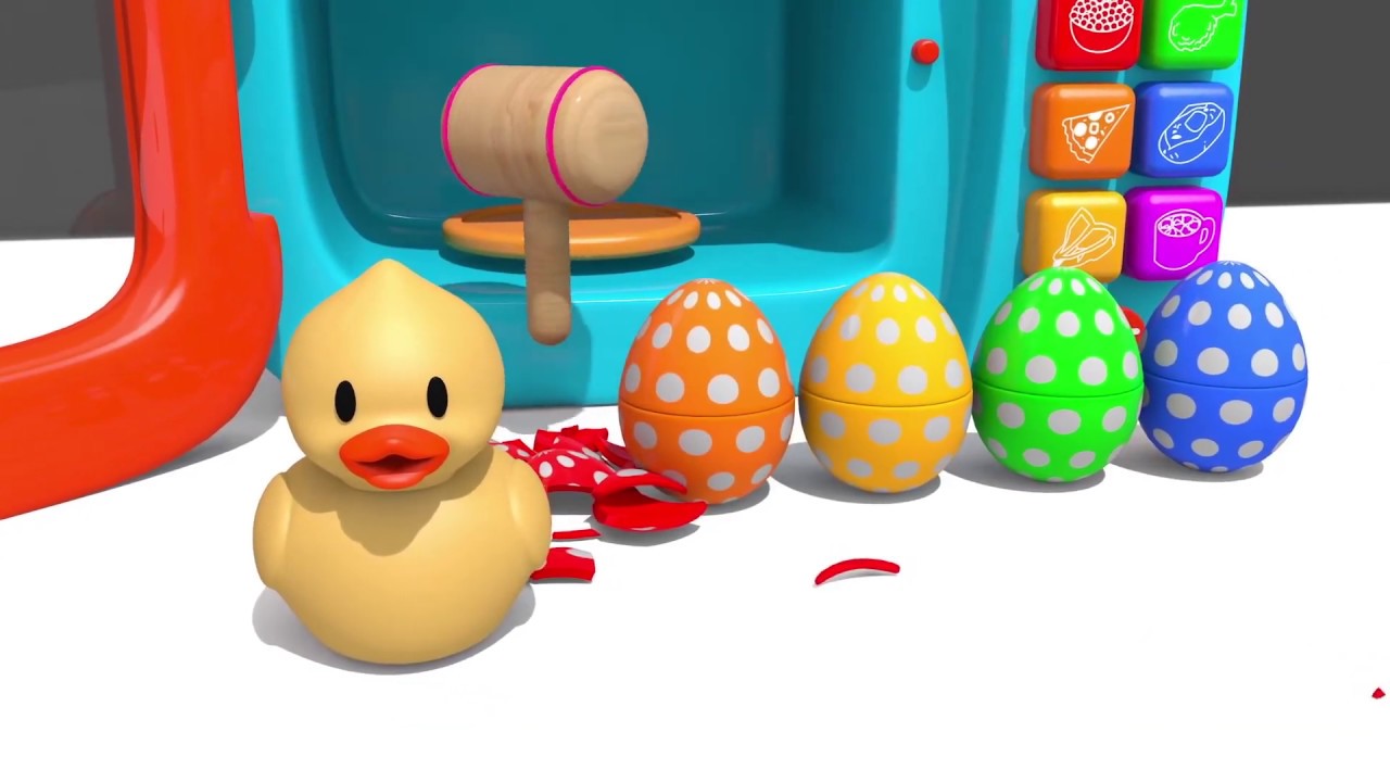 Bingo Song | Learn Colors with Bunny Mold and Microwave Toy Squishy ...