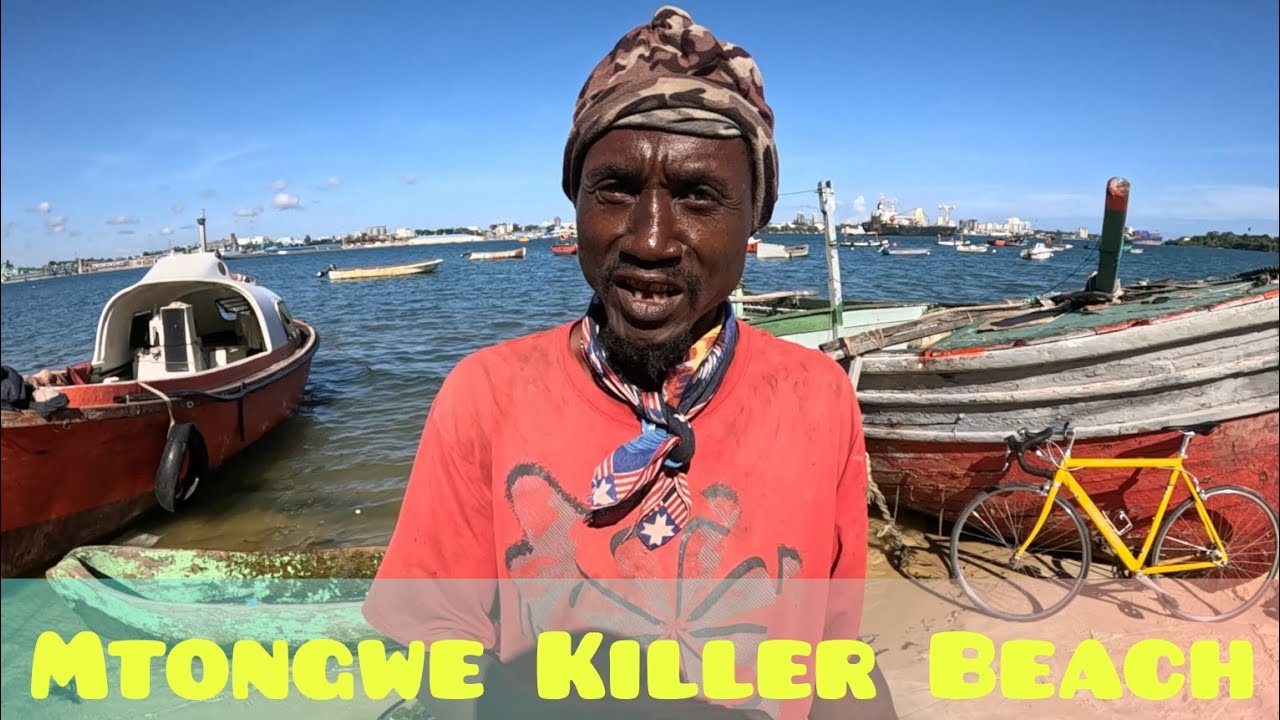 Cycled to the Mtongwe Killer Ferry Beach that swallowed 1000 men. - YouTube