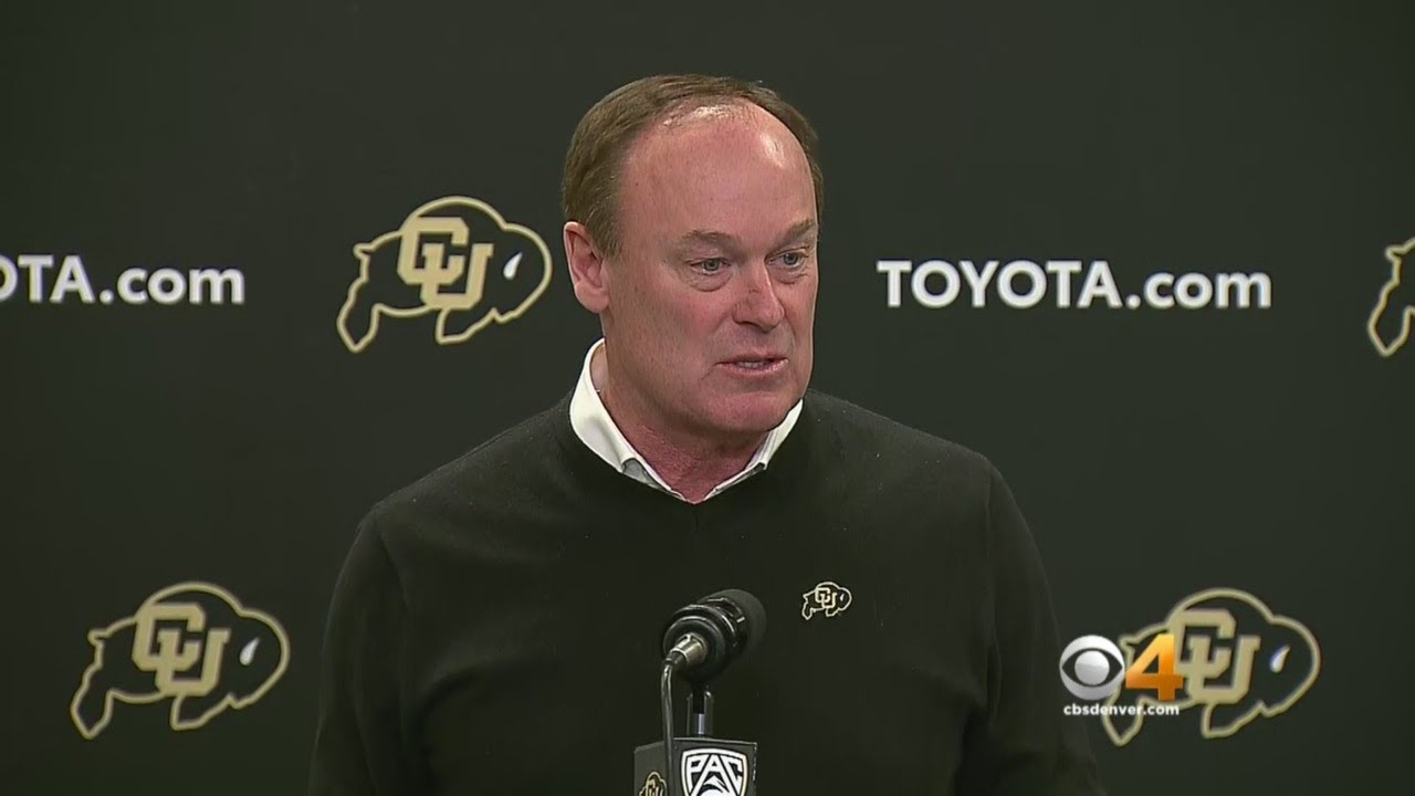 Web Extra: CU Buffaloes Announce Firing Of Coach MacIntyre - YouTube