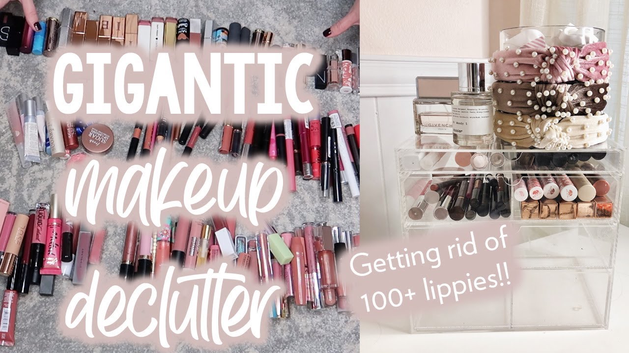 GIGANTIC MAKEUP DECLUTTER PART 3 | Sarah Brithinee - YouTube