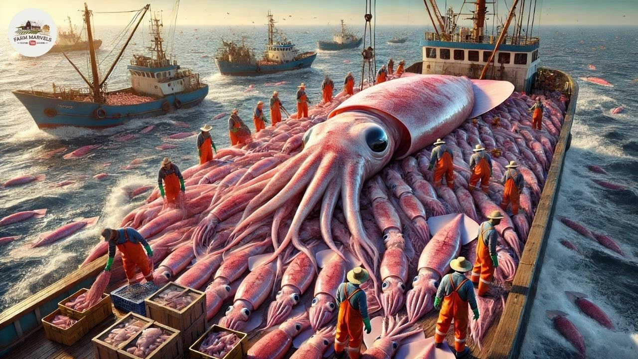 How Japanese Fishermen Catch Billions of Giant Squid From Ocean to ...