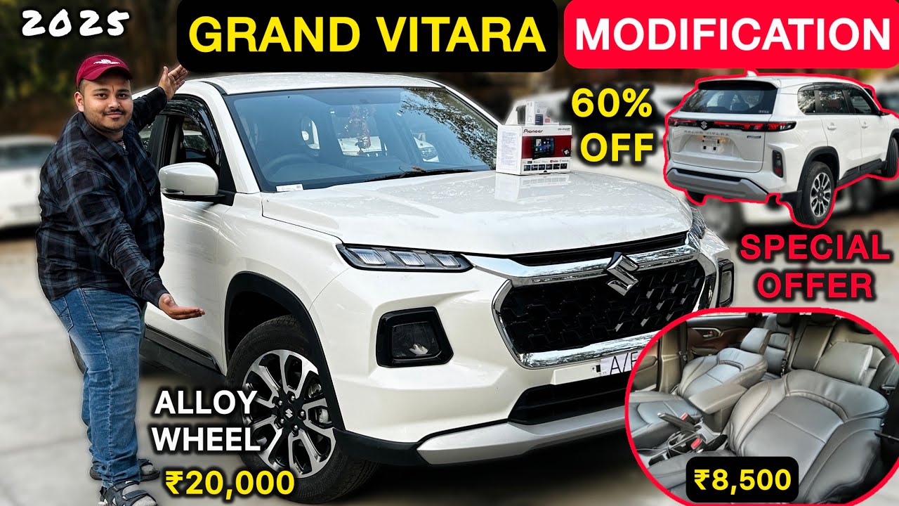 Grand Vitara Modification With Price🔥Grand Vitara Base To Top Modified ...