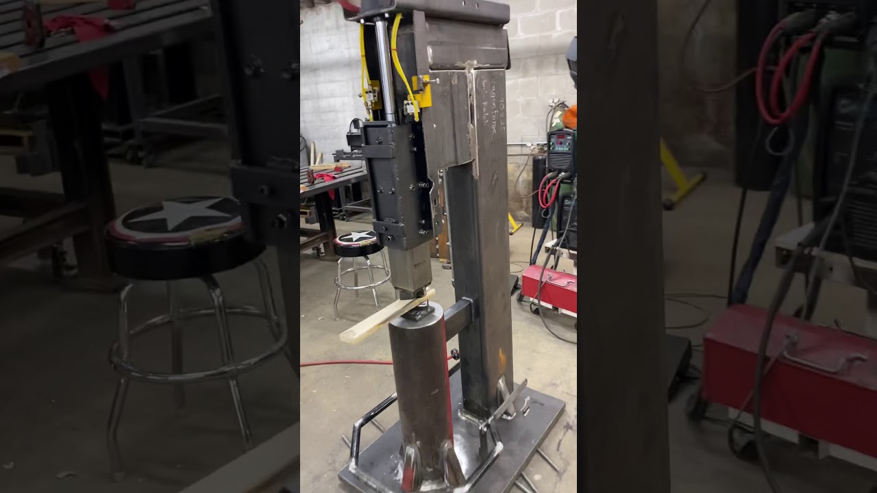 My pneumatic power hammer is DONE. - YouTube