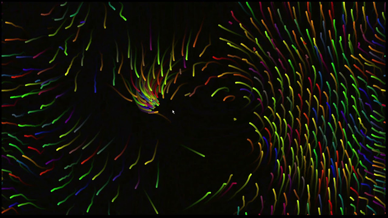 Flocking simulation demo - YouTube