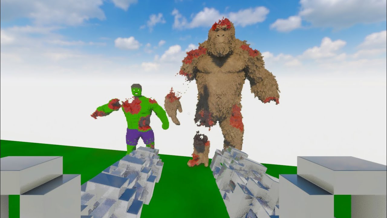 Crazy Experiments With Dual Miniguns | Dual Miniguns Vs King Kong ...