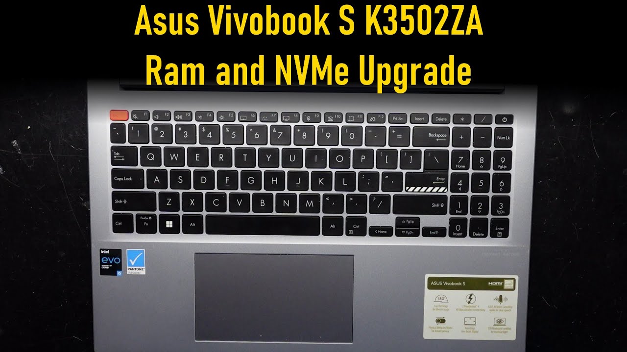 Asus Vivobook 15 K3502ZA Ram and SSD Upgrade - YouTube