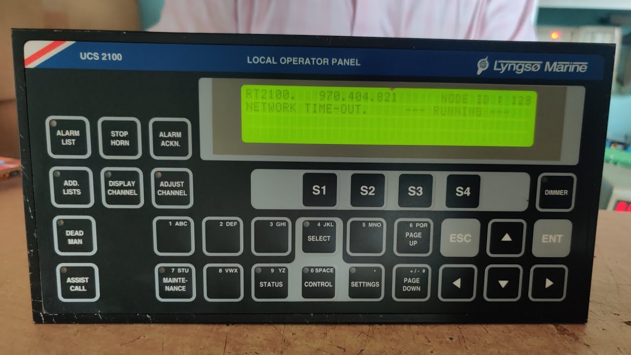 LYNGSO MARINE UCS 2100 LOCAL OPERATOR PANEL POWER TEST 100% WORKING ...