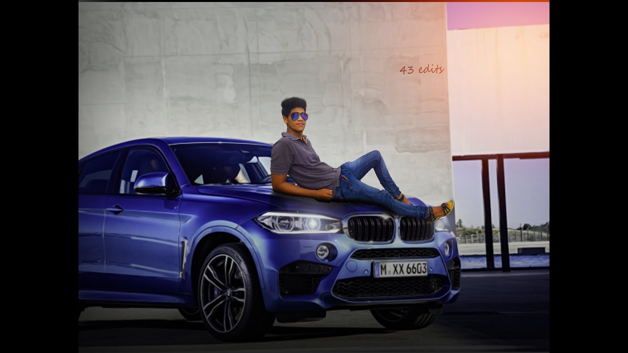 Man on BMW - basic tutorial in photoshop - YouTube