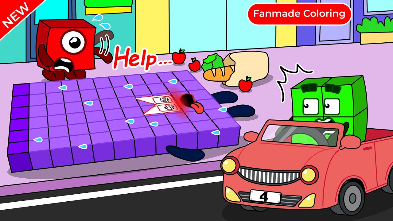 Help, Numberblock 66 is in Danger | Numberblocks Fanmade Coloring Story ...