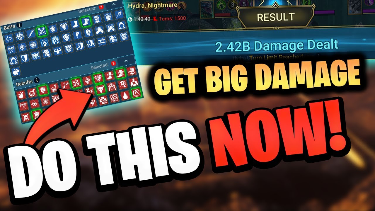 DOUBLE YOUR HYDRA DAMAGE EASILY!!! HYDRA BOSS GUIDE | RAID: SHADOW ...