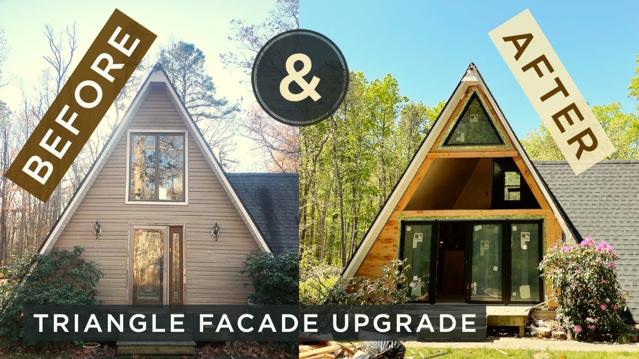 DOUBLE AFRAME WALL OF GLASS - Before & After Exterior Facade Renovation ...