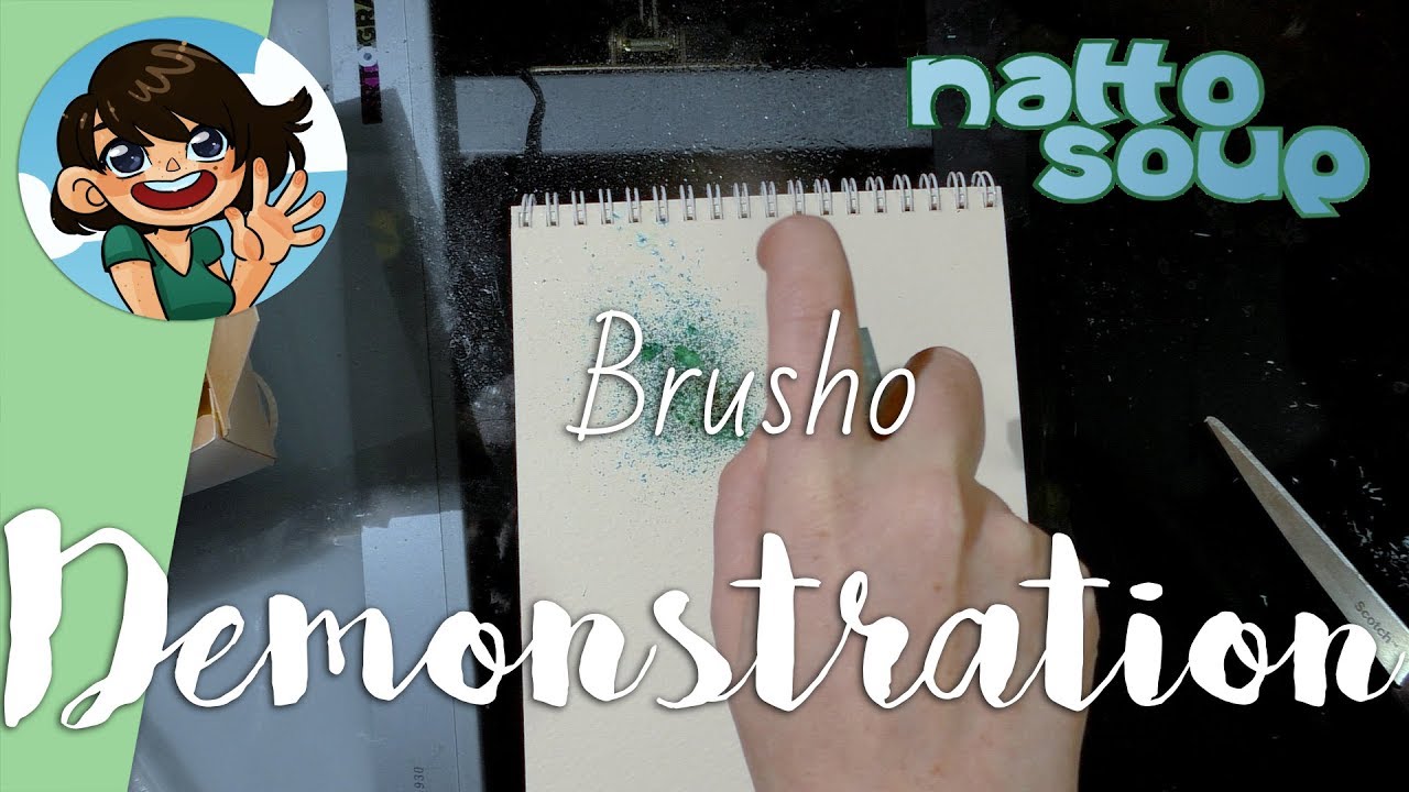 Unbox and Swatch-Brusho for Splatter Effects on Watercolor Paper - YouTube