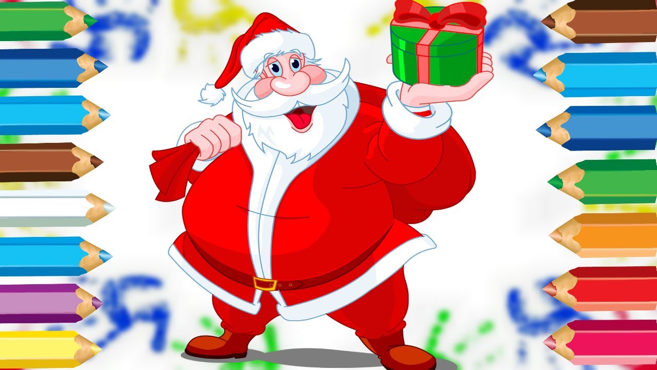Best Kids Santa Claus Colours Learning Video With Different Color ...