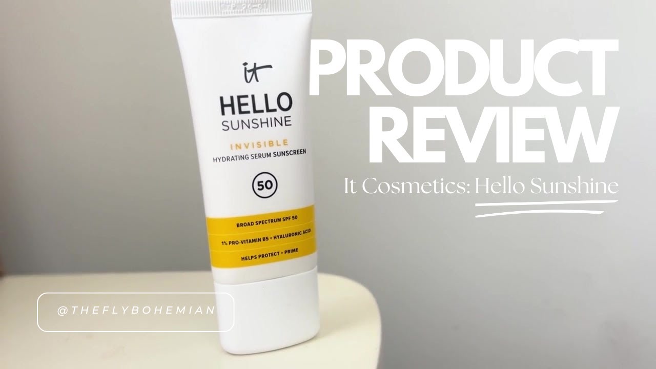 Product Review: It Cosmetics Hello Sunshine Sunscreen Serum - YouTube