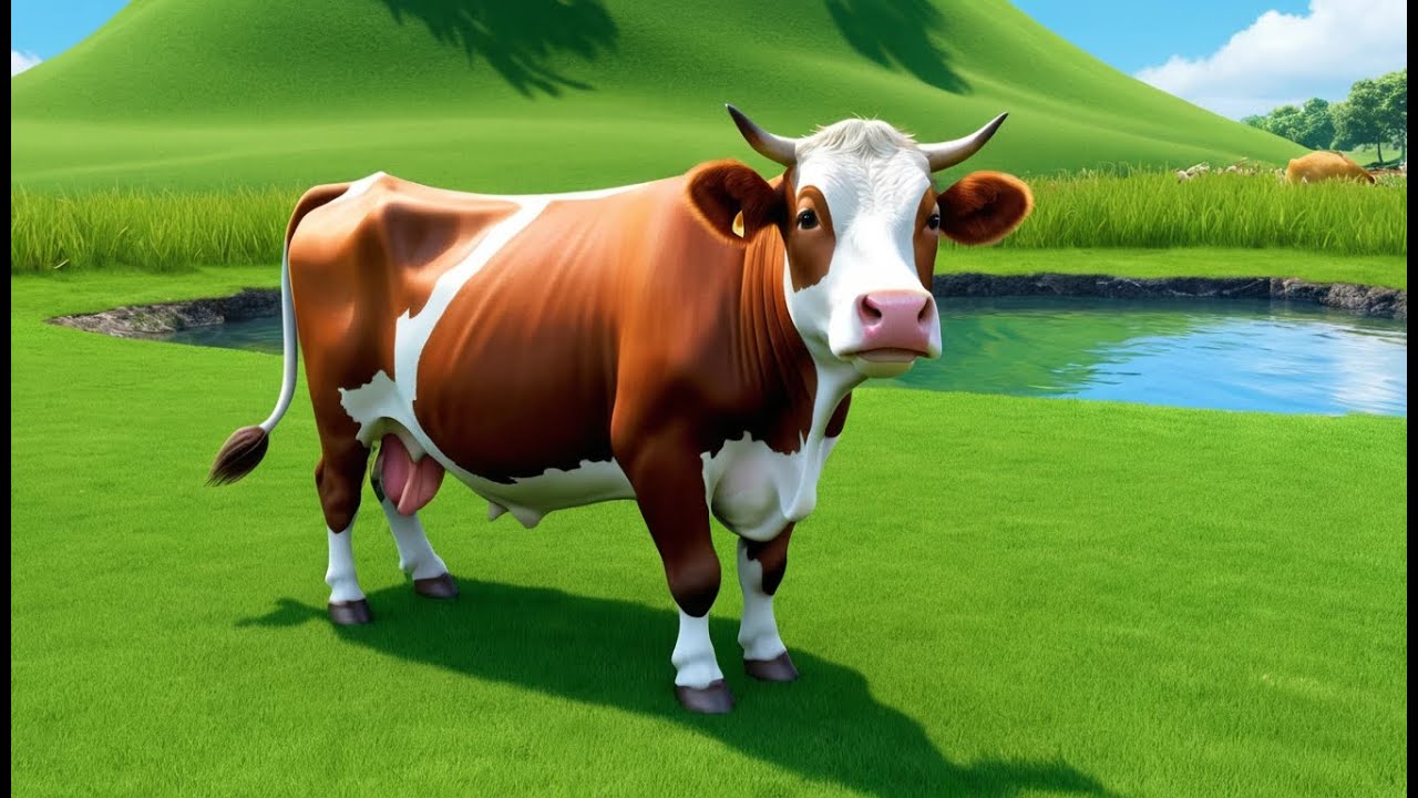 Moo Moo Brown Cow | Fun Nursery Rhyme for Kids | Sing-Along Animal Song ...