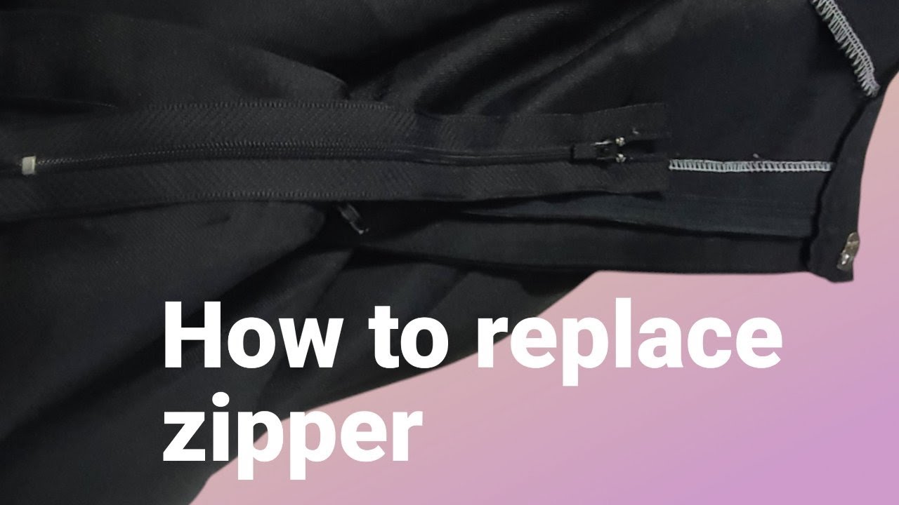 How to replace zipper - YouTube