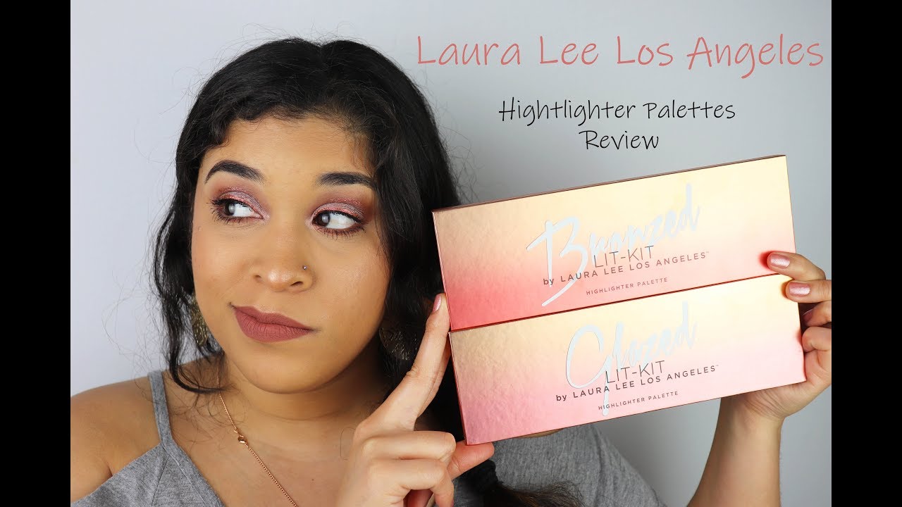 Laura Lee Los Angeles Highlighter Palettes | ValZenDen - YouTube