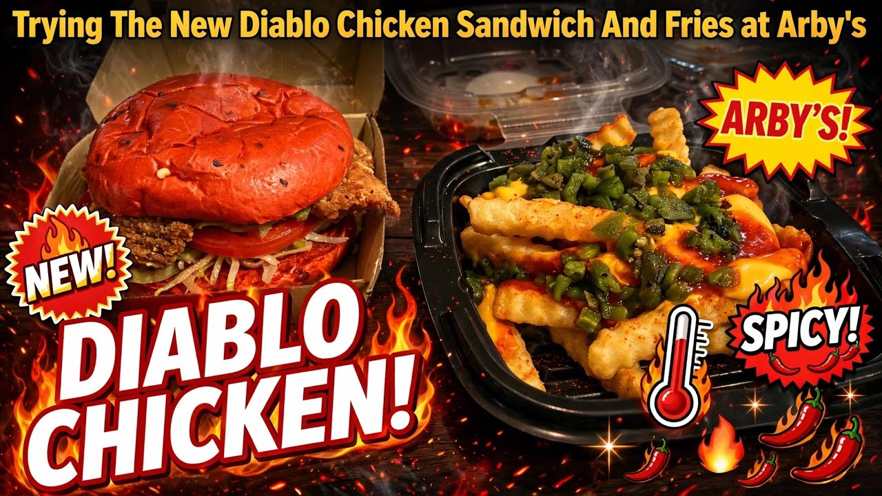 Trying The New Diablo Chicken Sandwich And Fries at Arby’s - YouTube