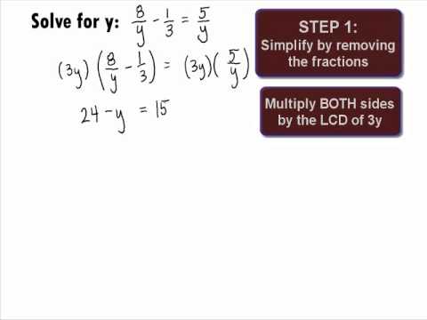College Algebra - Solving Equations with Rational Expressions Example ...
