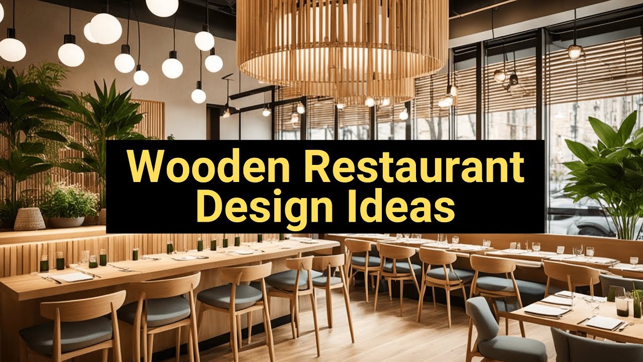 Wooden Restaurant Design Ideas - Suren Space - YouTube