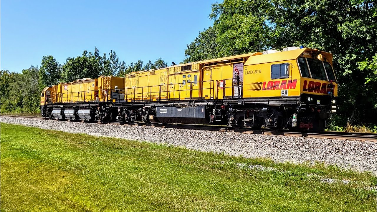 SIRENS & HORNS LORAM LMIX-619 Rail Grinder - CSX W058 - Unionville Ohio ...
