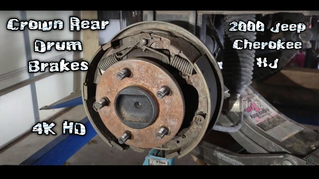97-01 Jeep Cherokee (XJ) - Crown Rear Drum Brake Service Kit Install ...